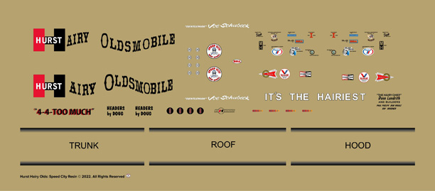 These new decals have been designed to fit the AMT '66 OLDS 442 1/25 ...